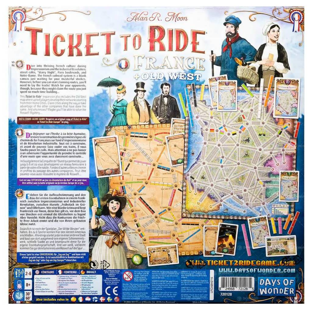 Ticket to Ride: Map Collection Volume 6 - France & Old West – Miller ...