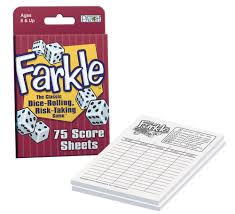 Farkle Score Sheets – Miller Pads & Paper