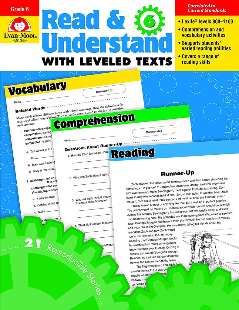 Read and Understand with Leveled Texts, Grade 6 - Teacher Reproducible ...