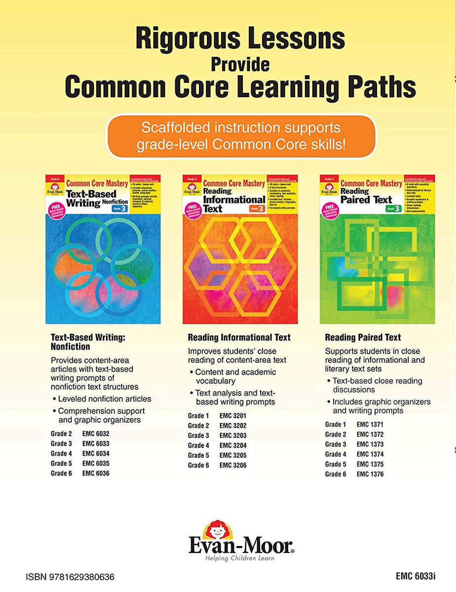 Text-Based Writing, Grade 3 - Teacher's Edition – Miller Pads & Paper