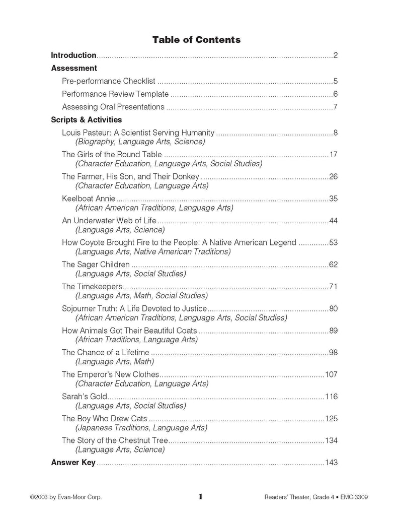 Readers' Theater, Grade 4 - Teacher Resource – Miller Pads & Paper