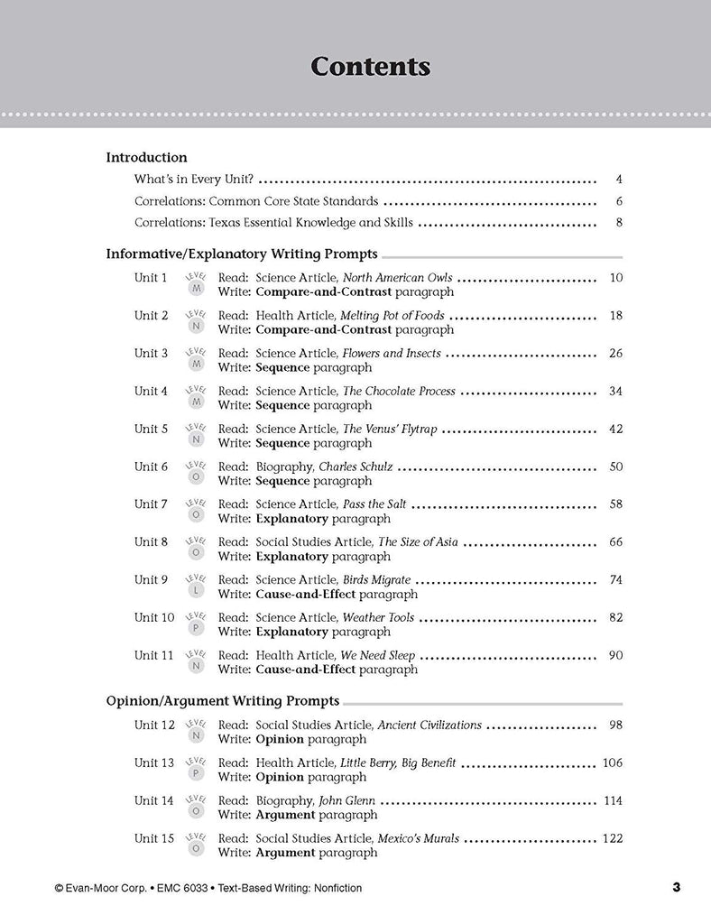 Text-Based Writing, Grade 3 - Teacher's Edition – Miller Pads & Paper