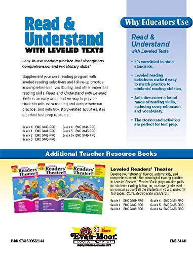 Read and Understand with Leveled Texts, Grade 4 - Teacher Reproducible ...