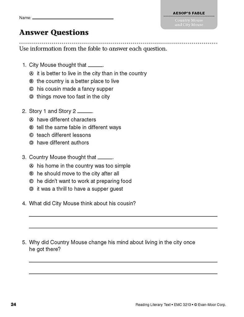 Reading Literary Text, Grade 3 - Teacher's Edition – Miller Pads & Paper