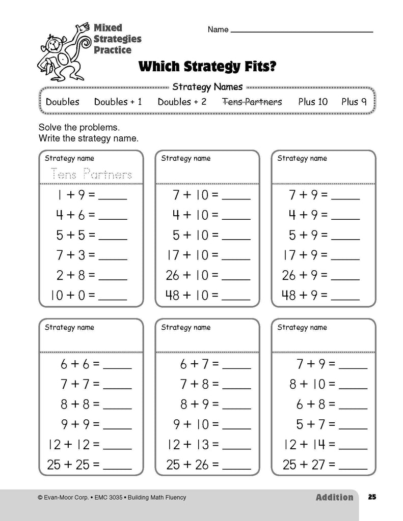 Building Math Fluency, Grade 3 - Teacher Reproducibles – Miller Pads ...