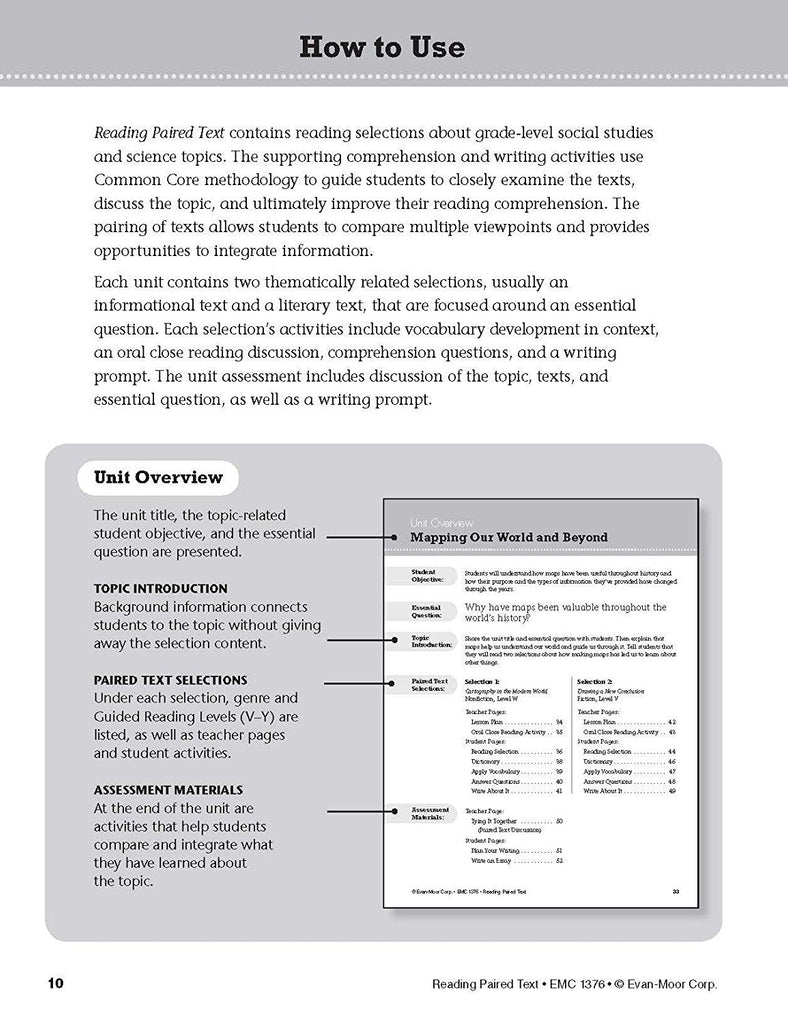 Reading Paired Text, Grade 6 - Teacher's Edition – Miller Pads & Paper