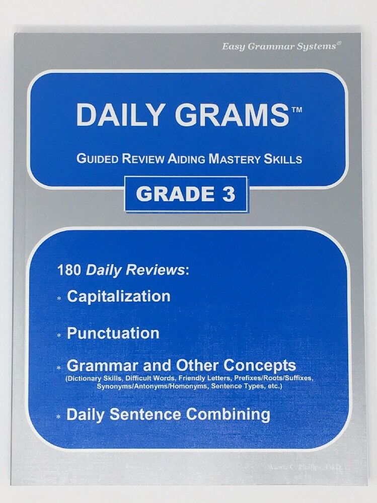 Daily Grams: Guided Review Aiding Mastery Skill Grade 3 – Miller Pads ...
