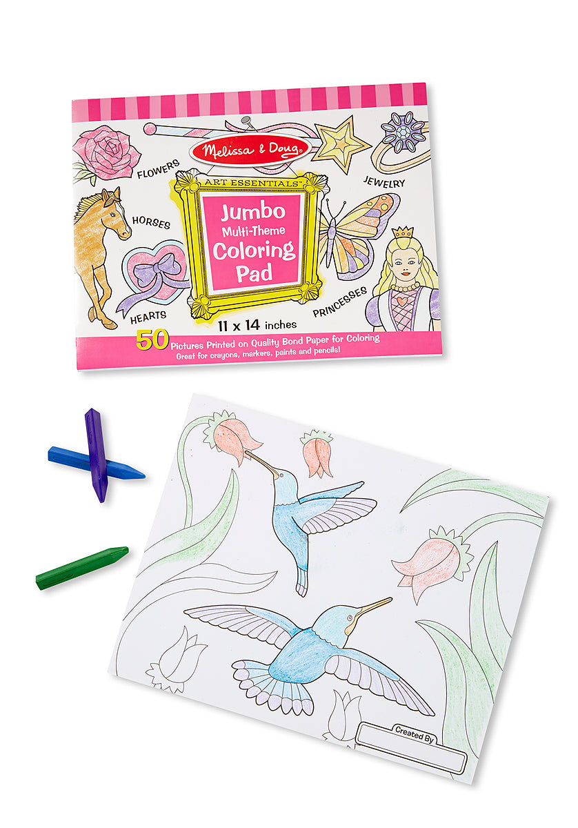 Pink Jumbo Coloring Pad – Miller Pads & Paper