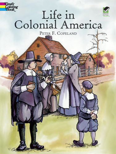 colonial people coloring pages