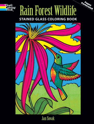 Rain Forest Wildlife Stained Glass Coloring Book – Miller Pads & Paper